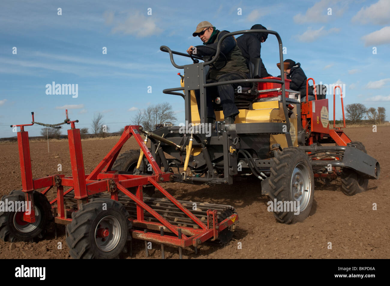 Planting trial plots with spring barley using a specialised seed drill ...