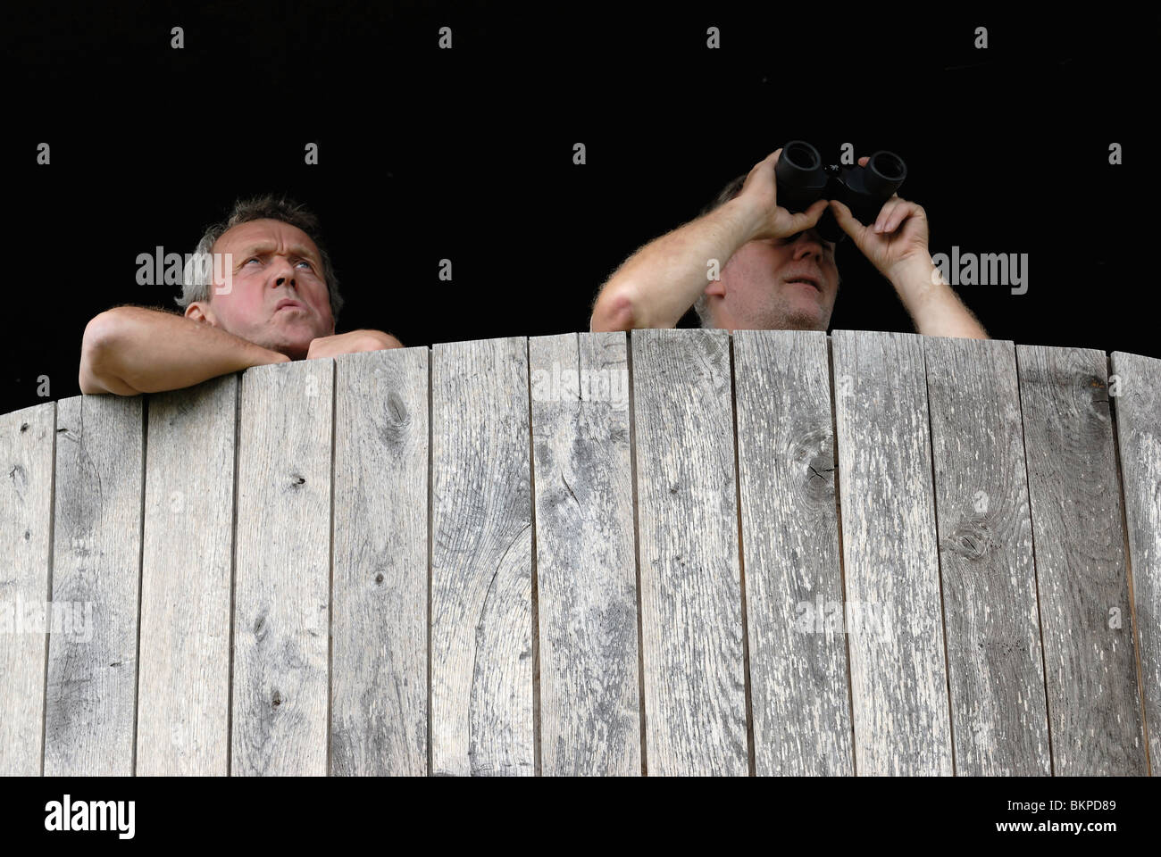 Bird observationpoint. vogelobservatie hut Stock Photo - Alamy