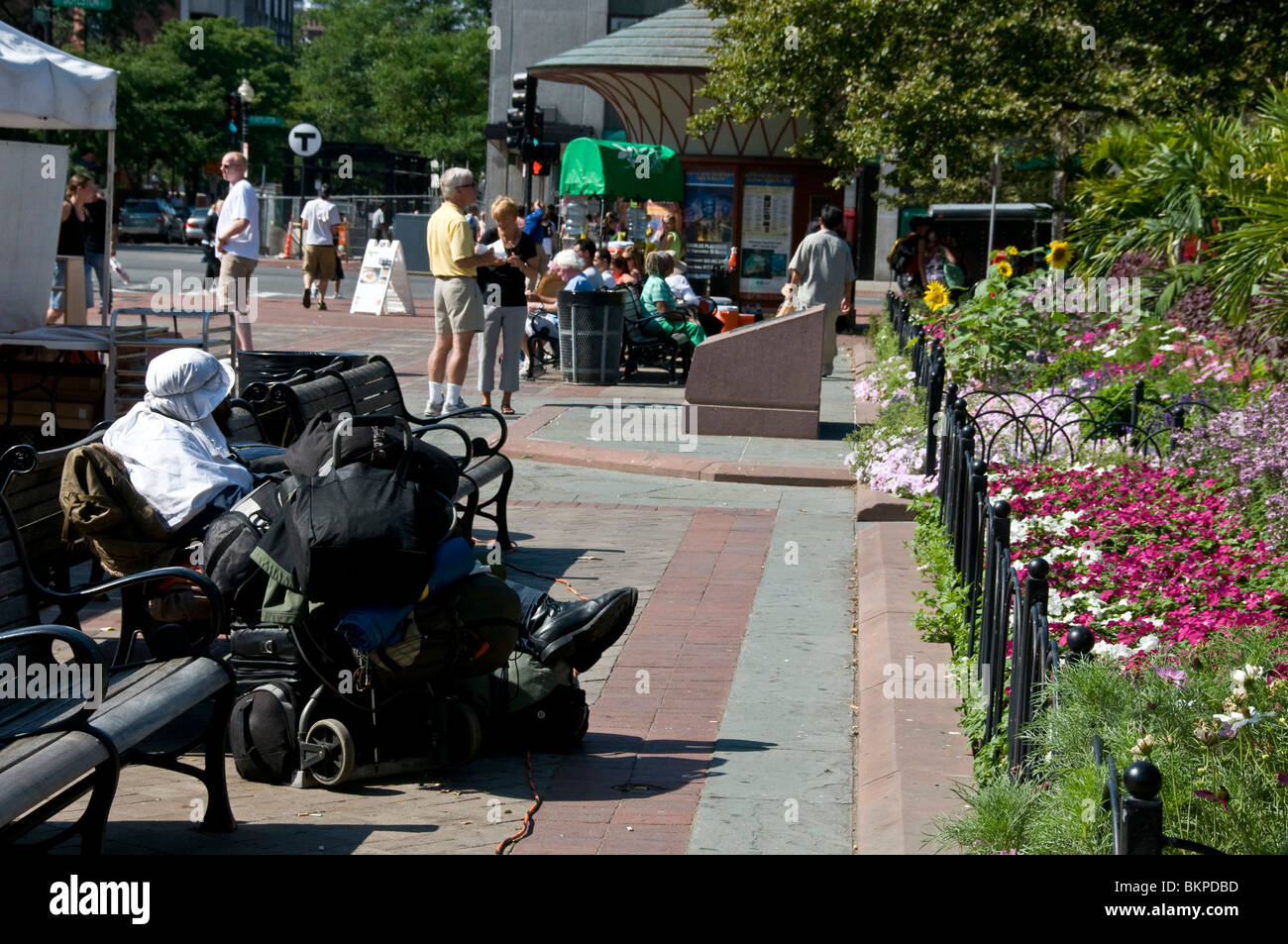 Homeless person Boston Stock Photo - Alamy