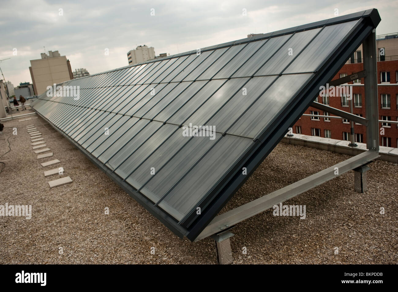 Solar Energy Installation in a Public Housing Estate Building, Paris ...