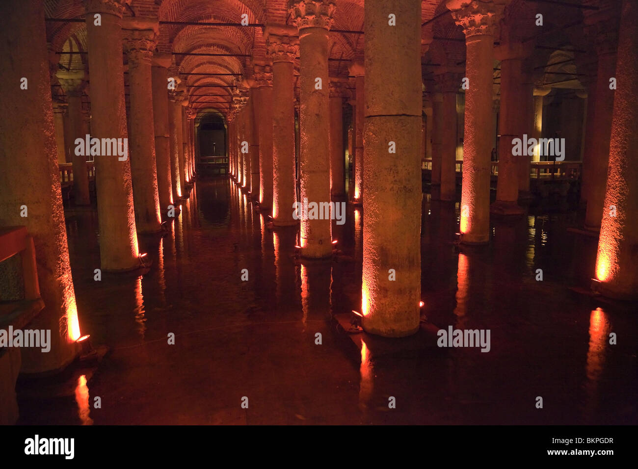 Yerebatan Saray Cistern underground in Istanbul,Turkey Stock Photo - Alamy