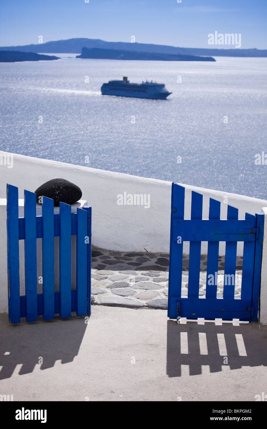 Santorini gate hi-res stock photography and images - Alamy