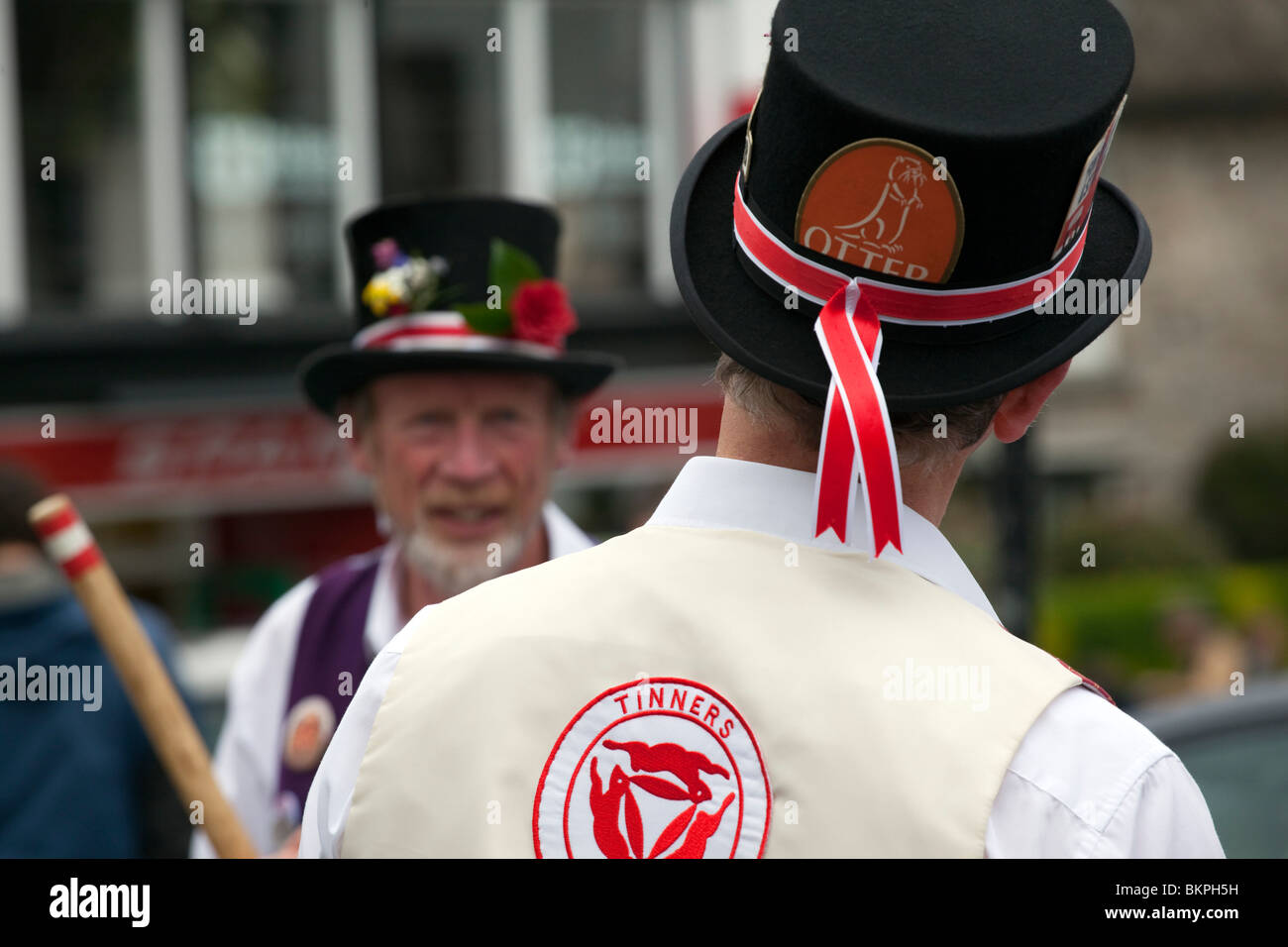 two morris dancers on mayday Stock Photo - Alamy