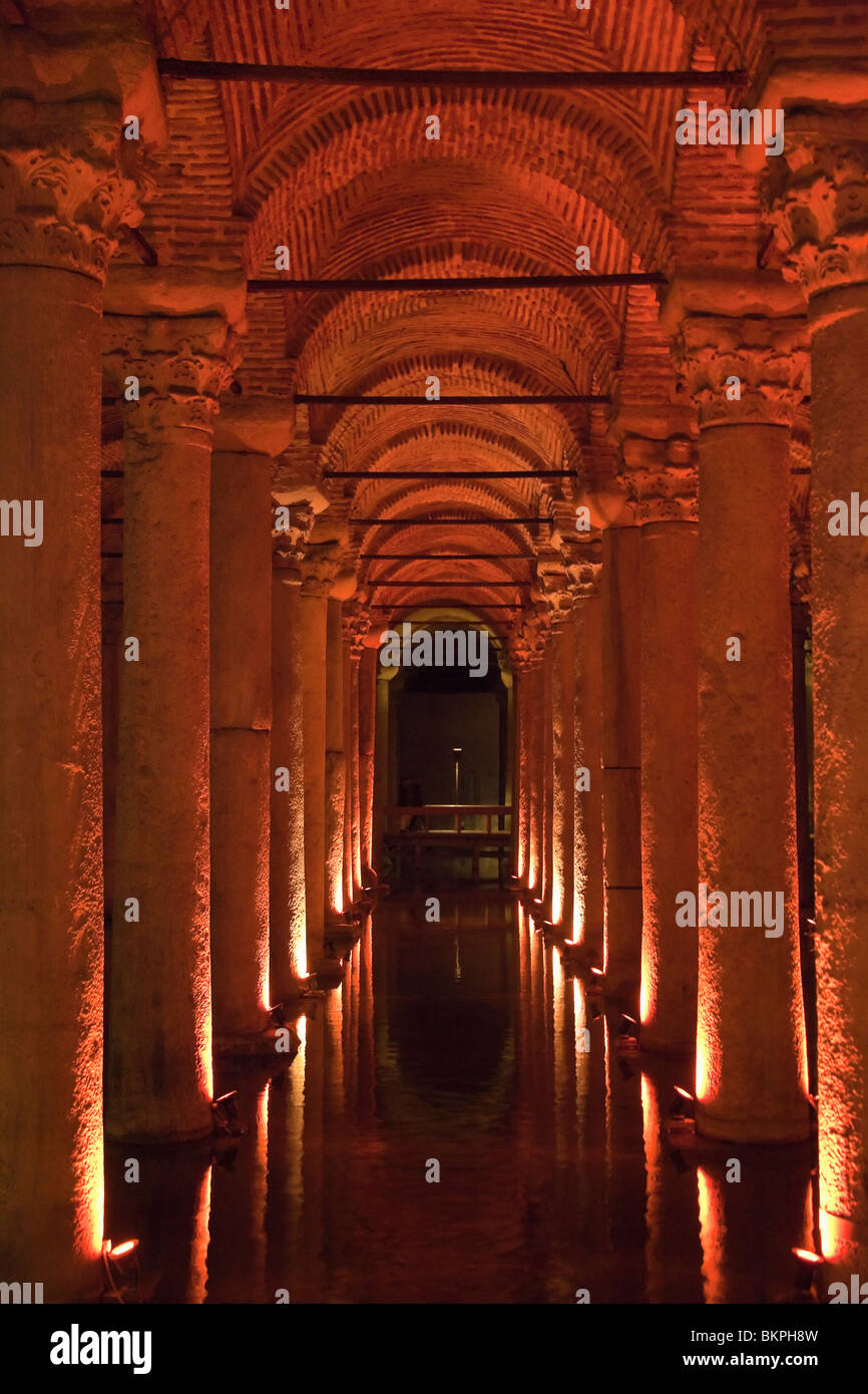 Yerebatan Saray Cistern underground in Istanbul,Turkey Stock Photo - Alamy