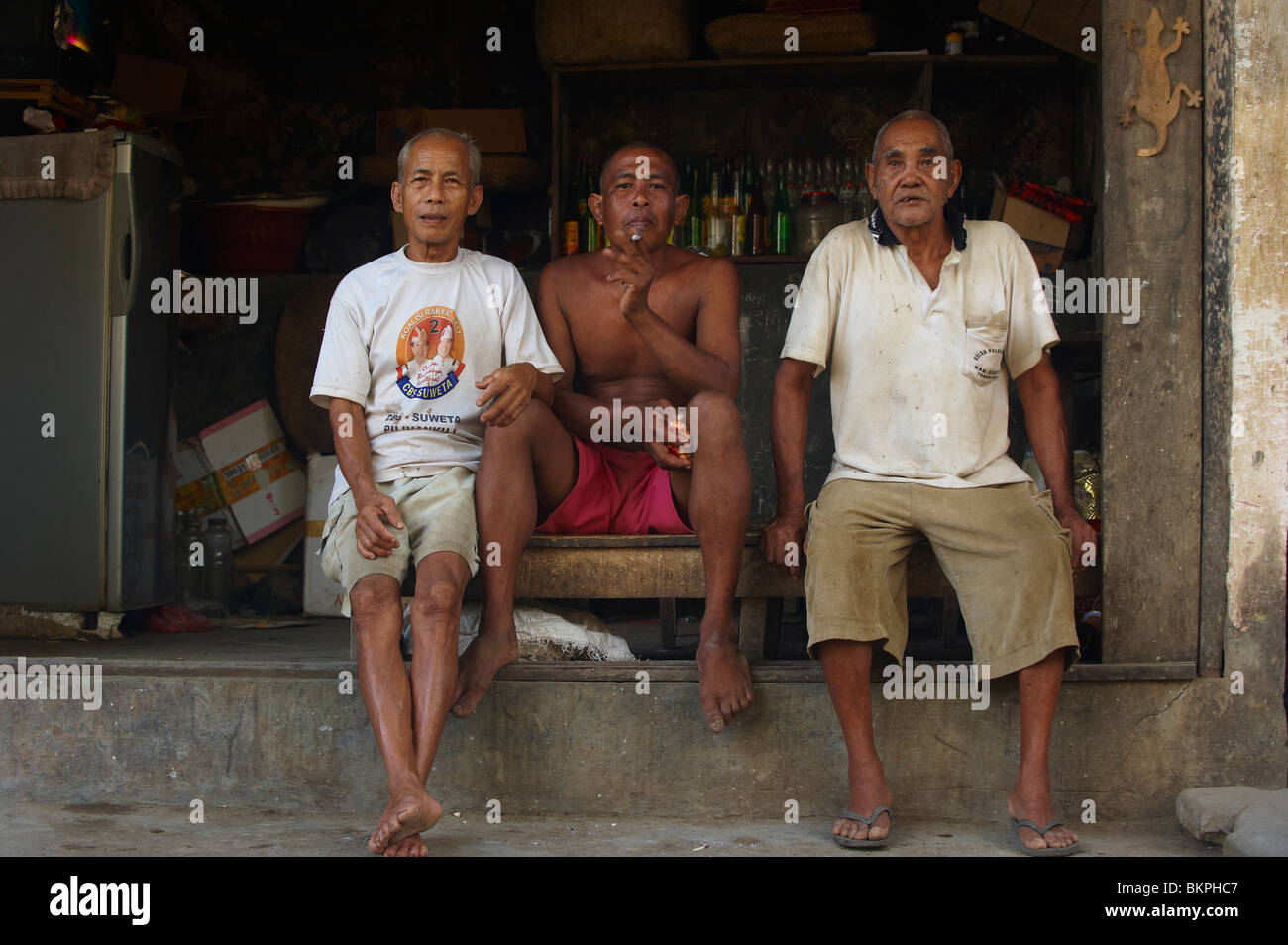 Three Balinese men Stock Photo - Alamy