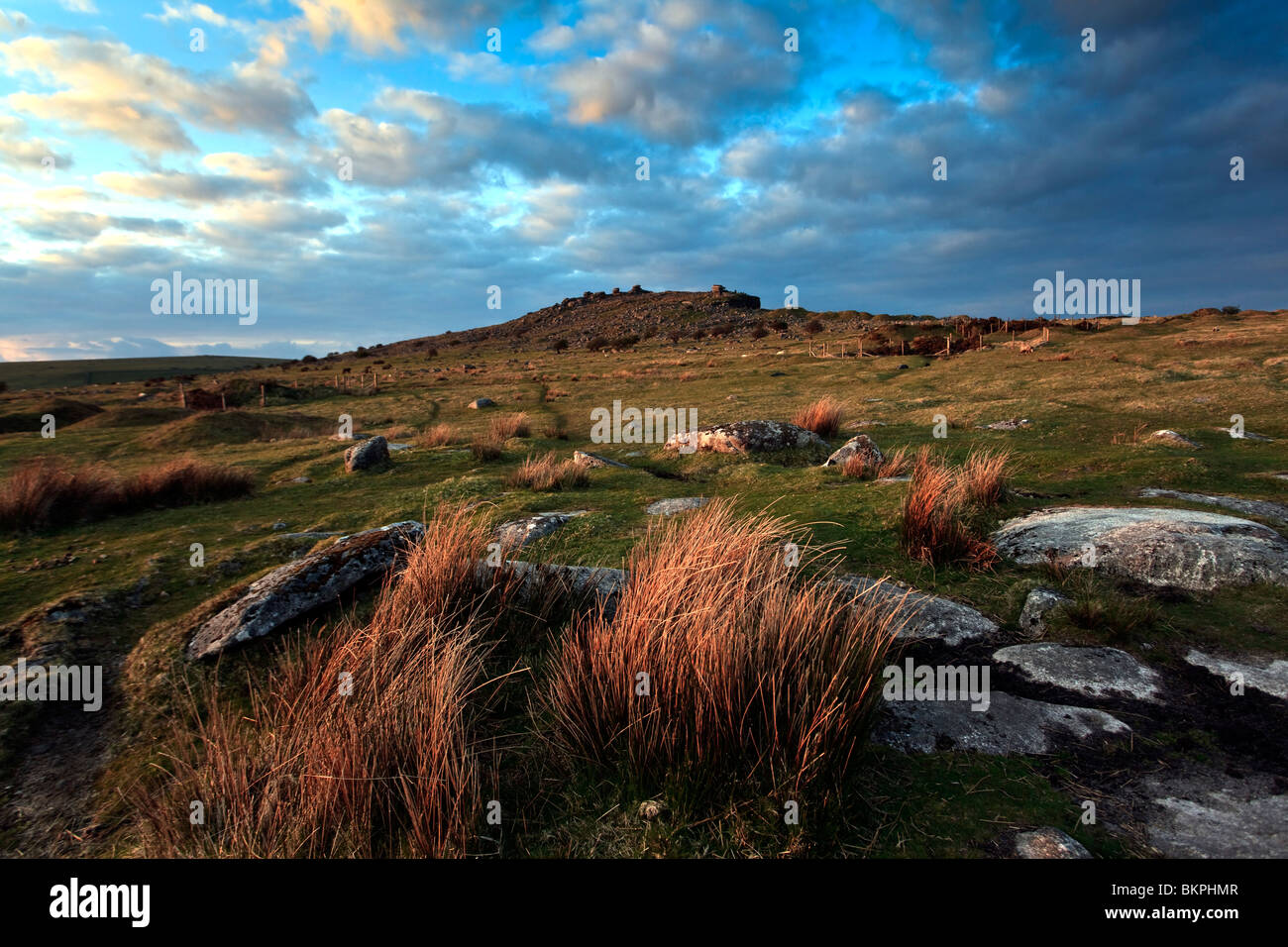 minions Cornwall on the moors at sunset Stock Photo - Alamy