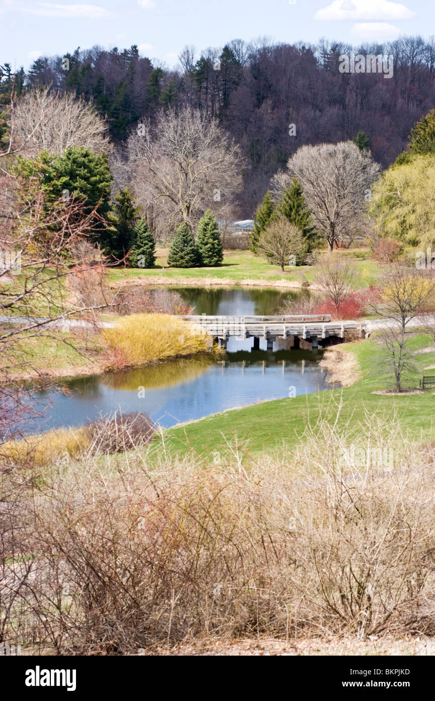 Cornell Plantations in spring, Ithaca, New York, USA Stock Photo - Alamy