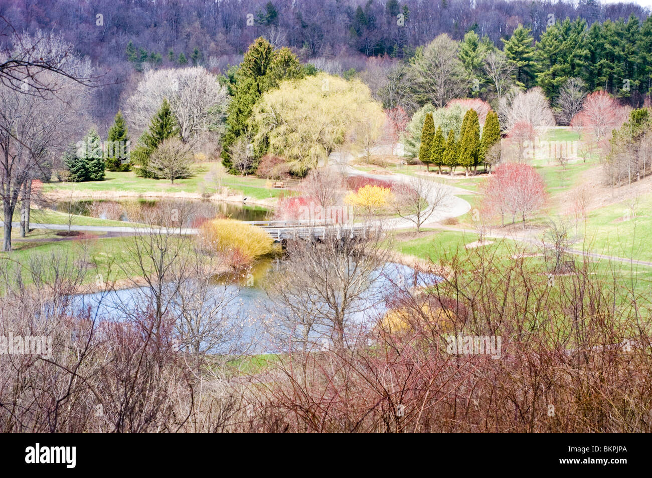 Cornell Plantations in spring, Ithaca, New York, USA Stock Photo - Alamy