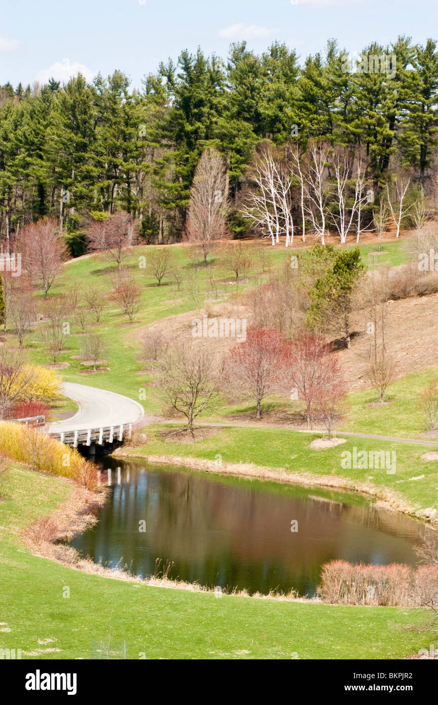 Cornell Plantations in spring, Ithaca, New York, USA Stock Photo - Alamy