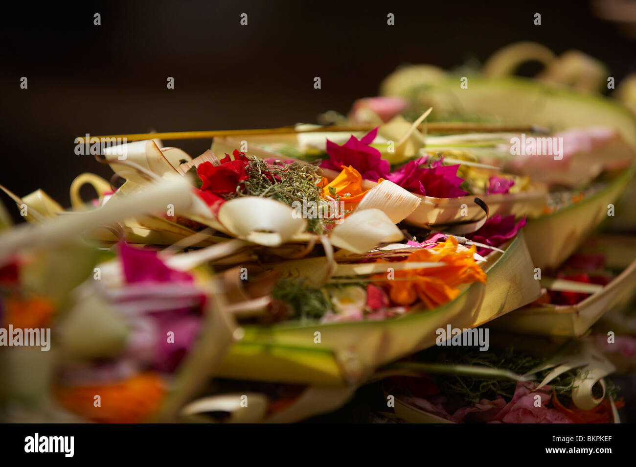 Traditional balinese offering baskets hi-res stock photography and ...