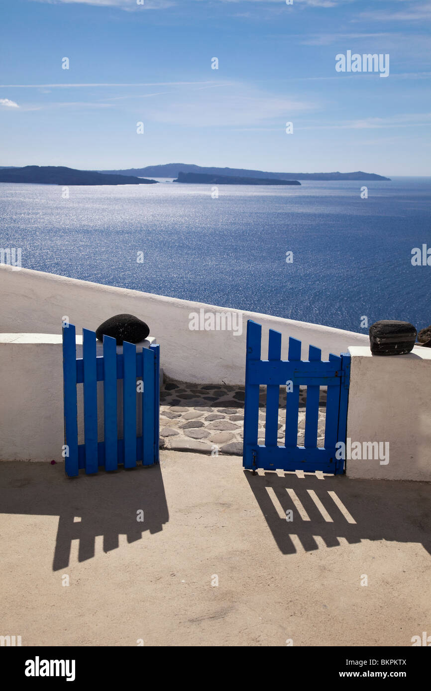 Santorini gate hi-res stock photography and images - Alamy