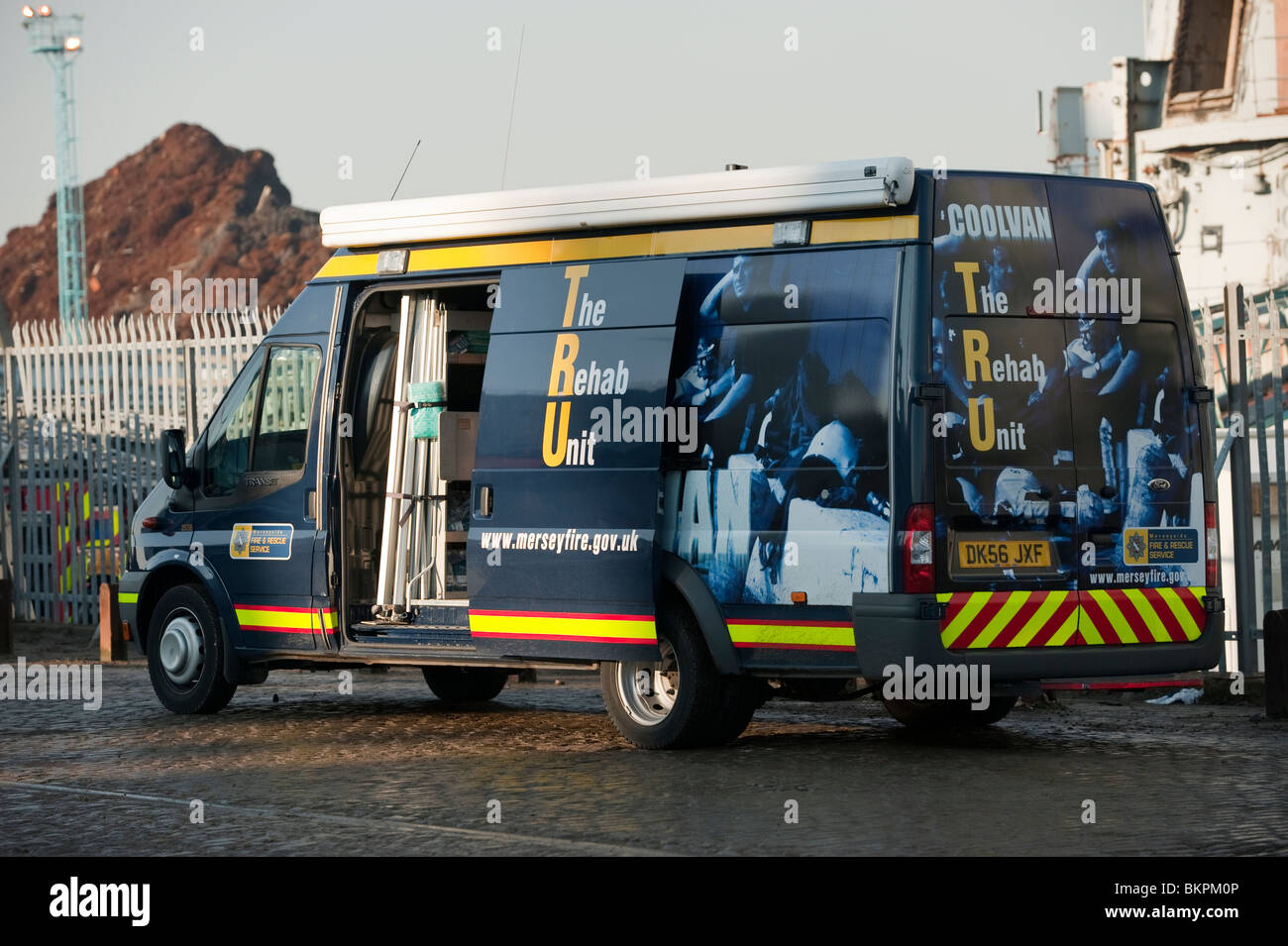 Fire Brigade Rehab Unit Stock Photo - Alamy