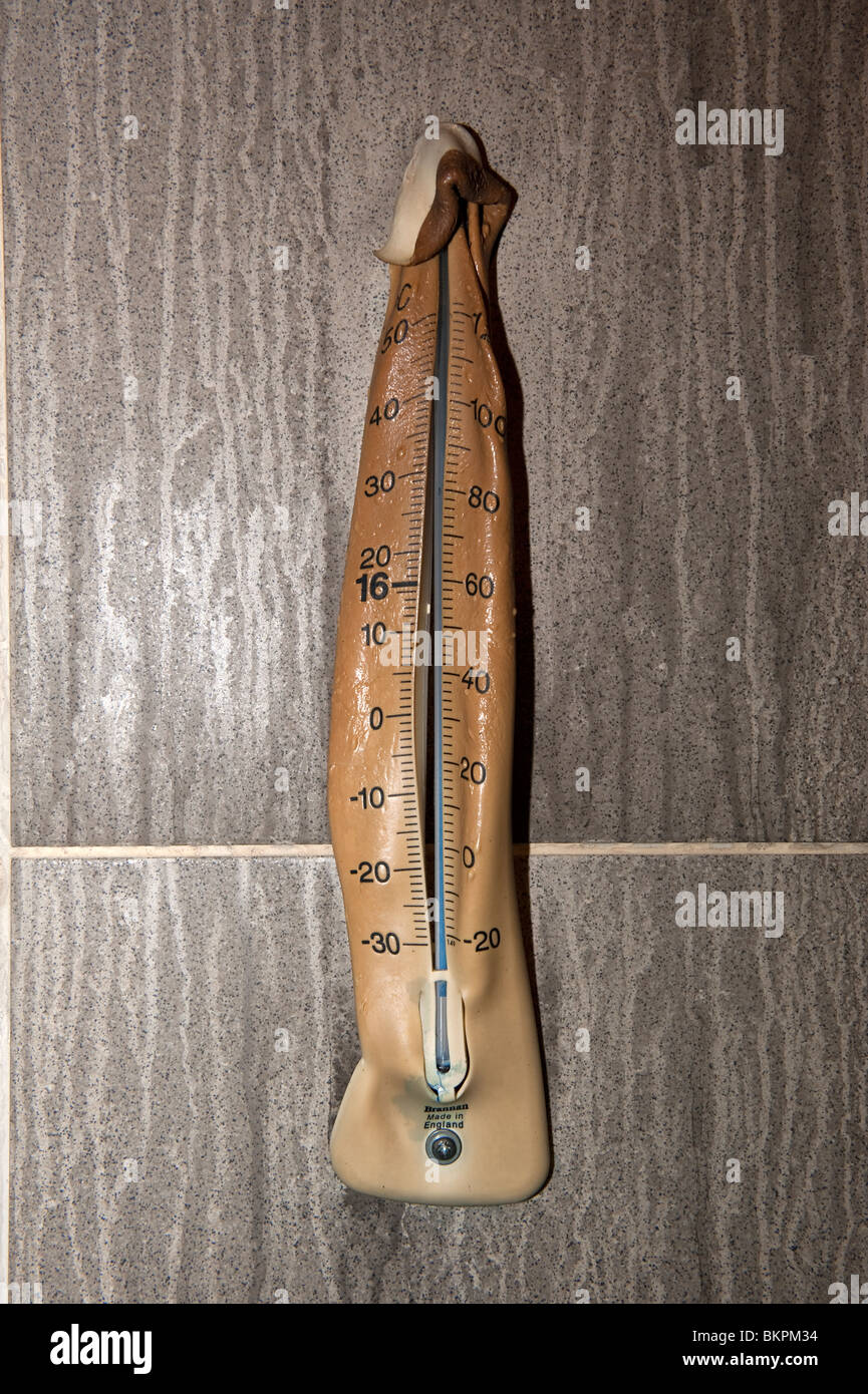 Burnt melted thermometer after fire Stock Photo - Alamy