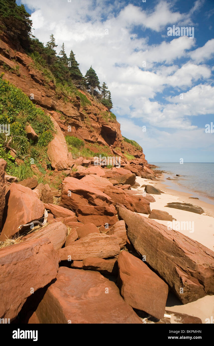 Cliffs at Basin Head Stock Photo - Alamy