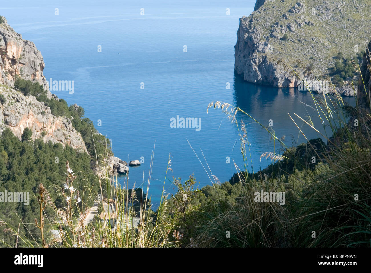 The creek of Sa Calobra, in Majorca (Spain). La calanque de Sa Calobra ...