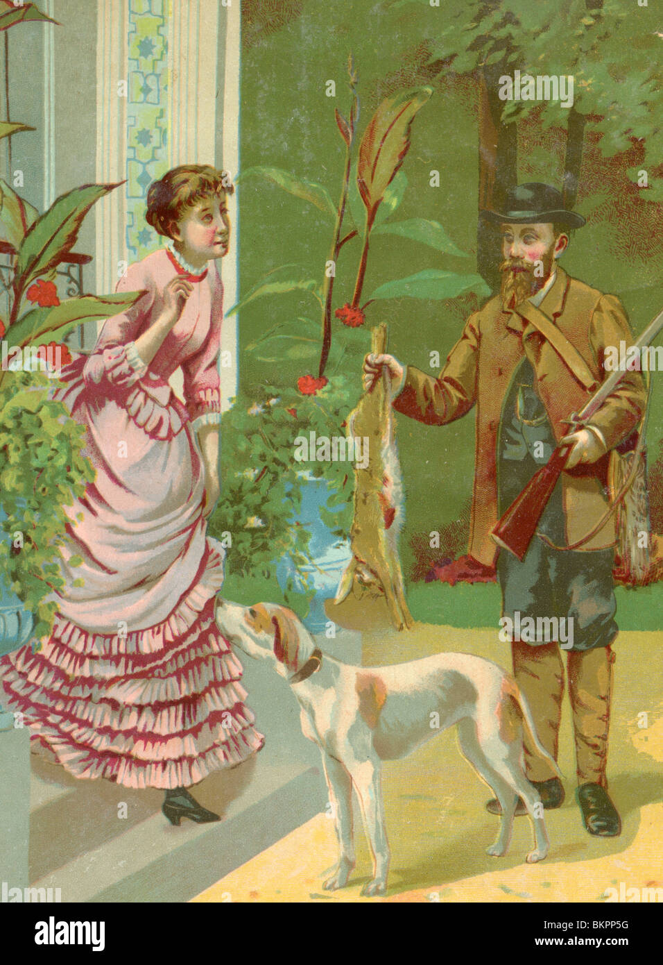 1800s hunter drawing hi-res stock photography and images - Alamy