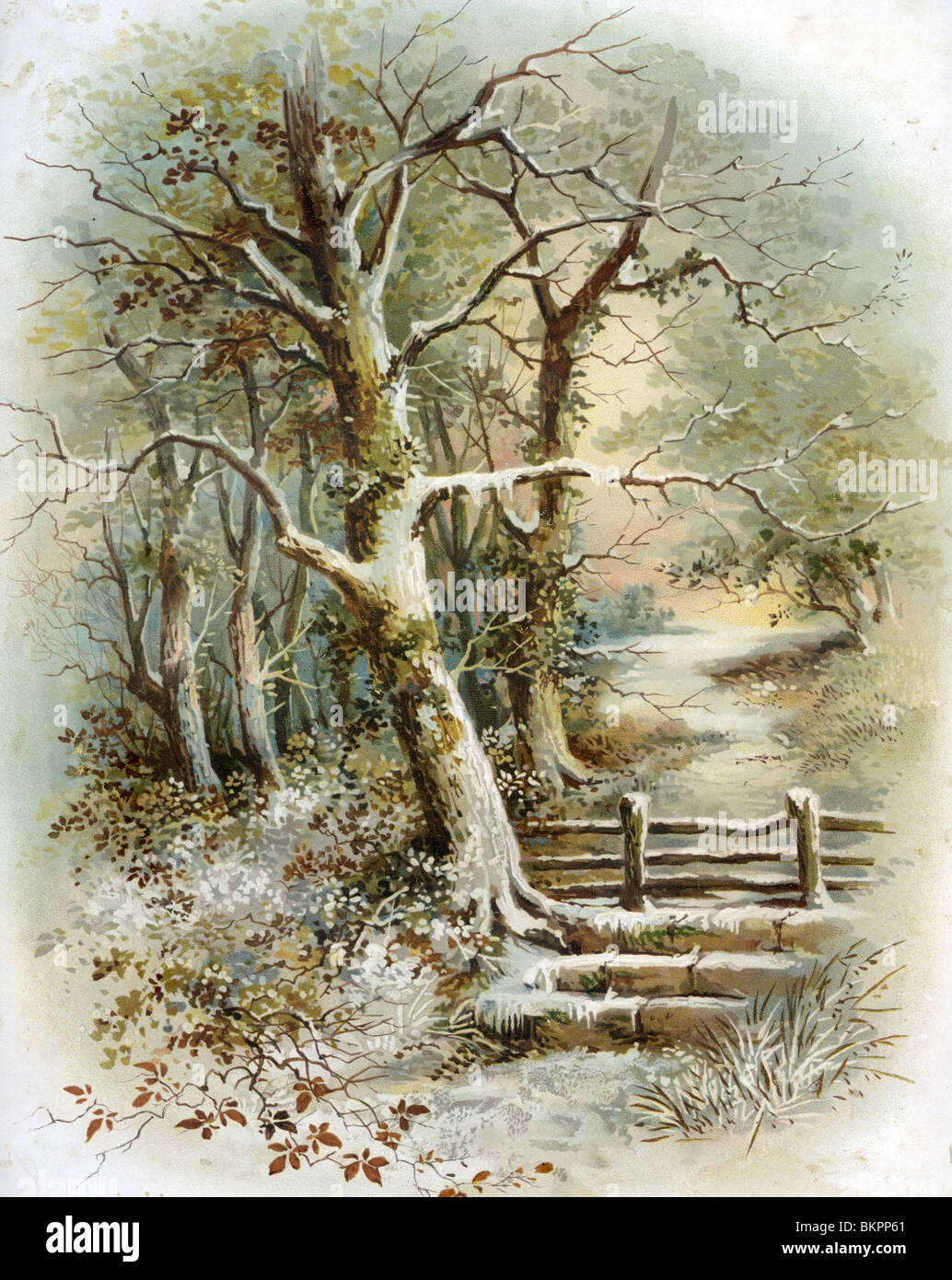 Winter scene 19th hi-res stock photography and images - Alamy