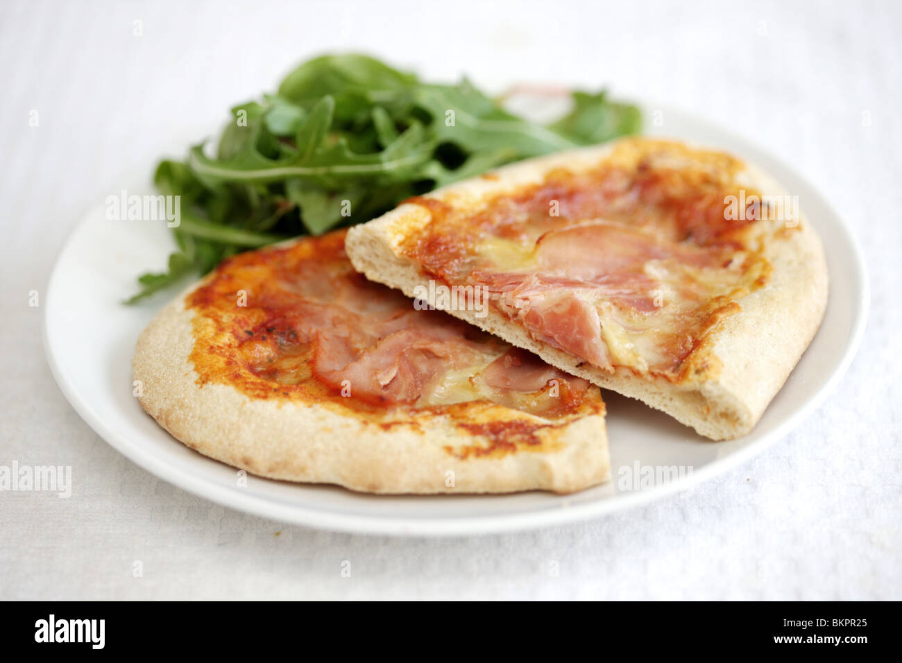 Ham and Cheese Pizza Stock Photo - Alamy