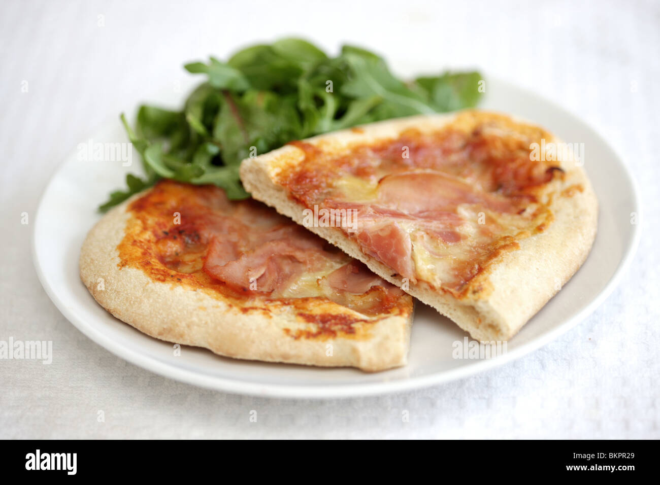 Ham and Cheese Pizza Stock Photo - Alamy