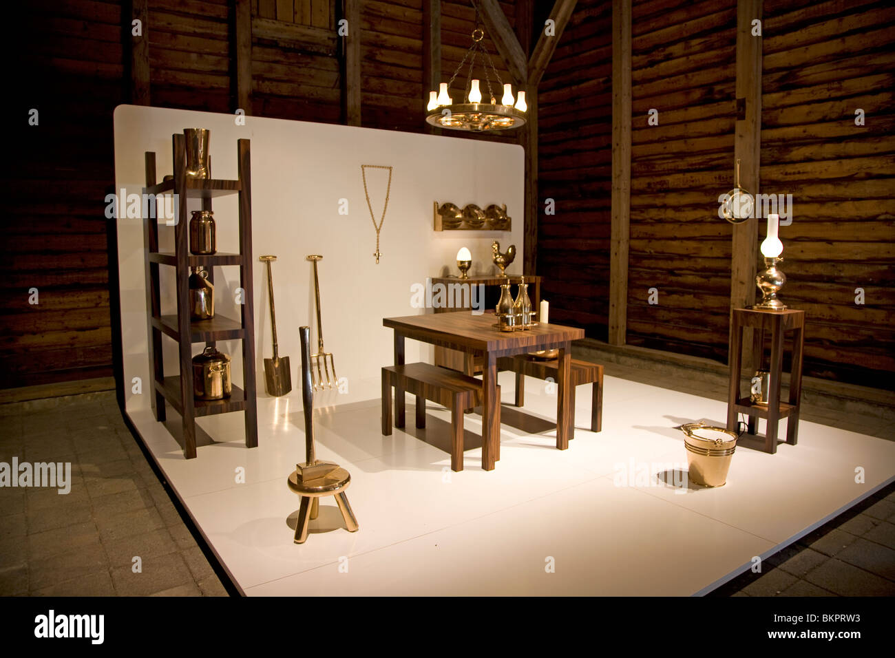 Modern design version of traditional farm home interior zuiderzee ...