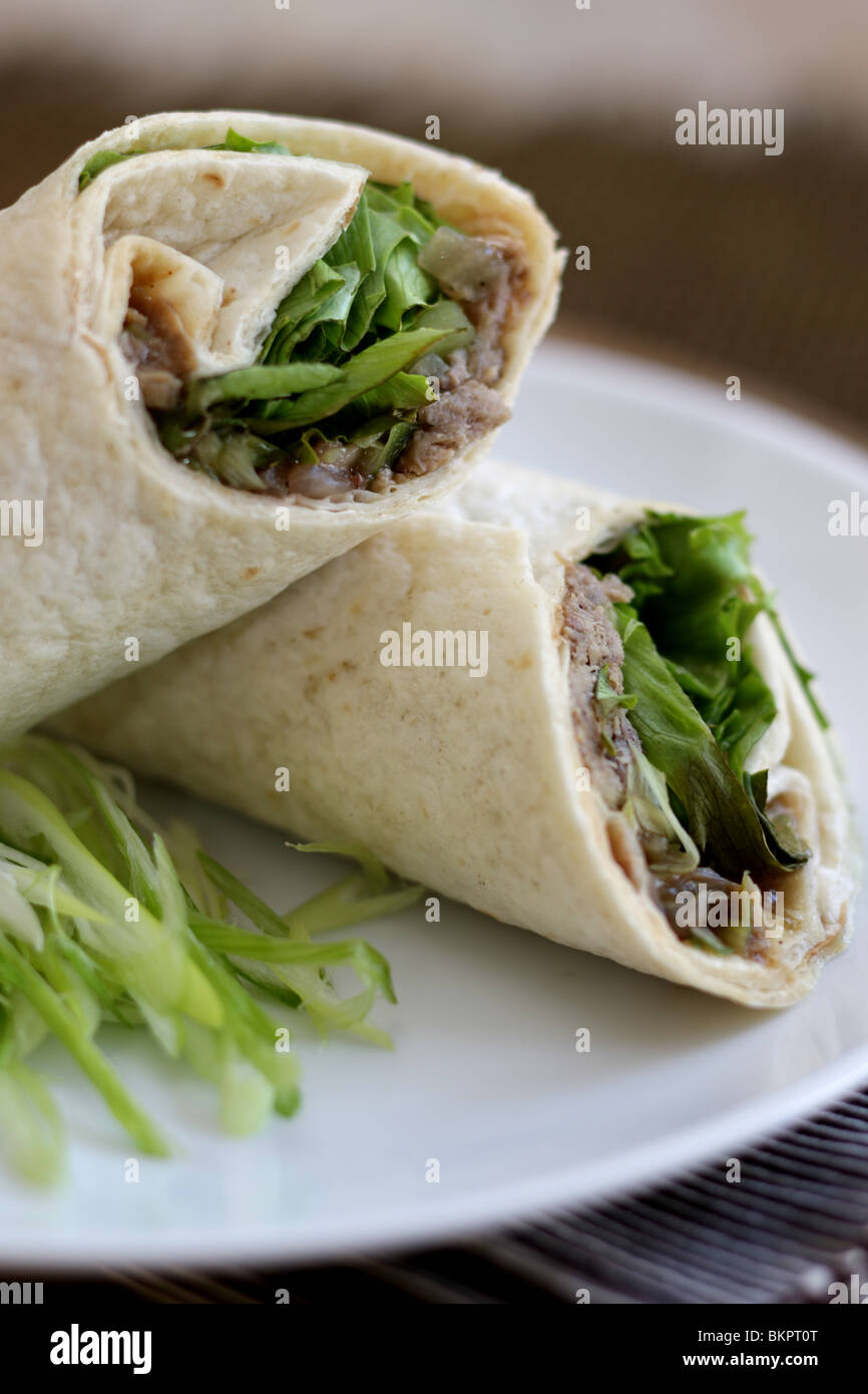 Duck and Hoisin Sauce Wrap Stock Photo - Alamy
