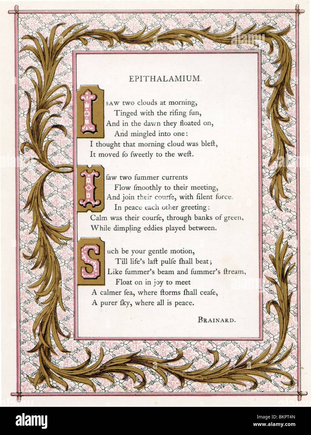 Epithalamium hi-res stock photography and images - Alamy