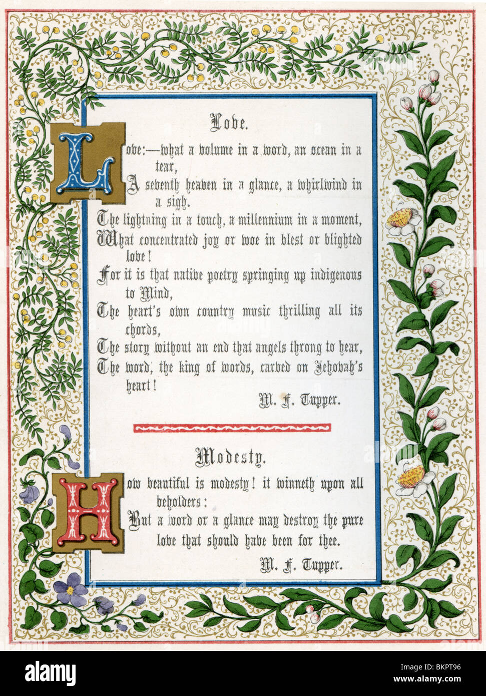 The Bridal Souvenir - Poems about Love & Modesty Stock Photo - Alamy