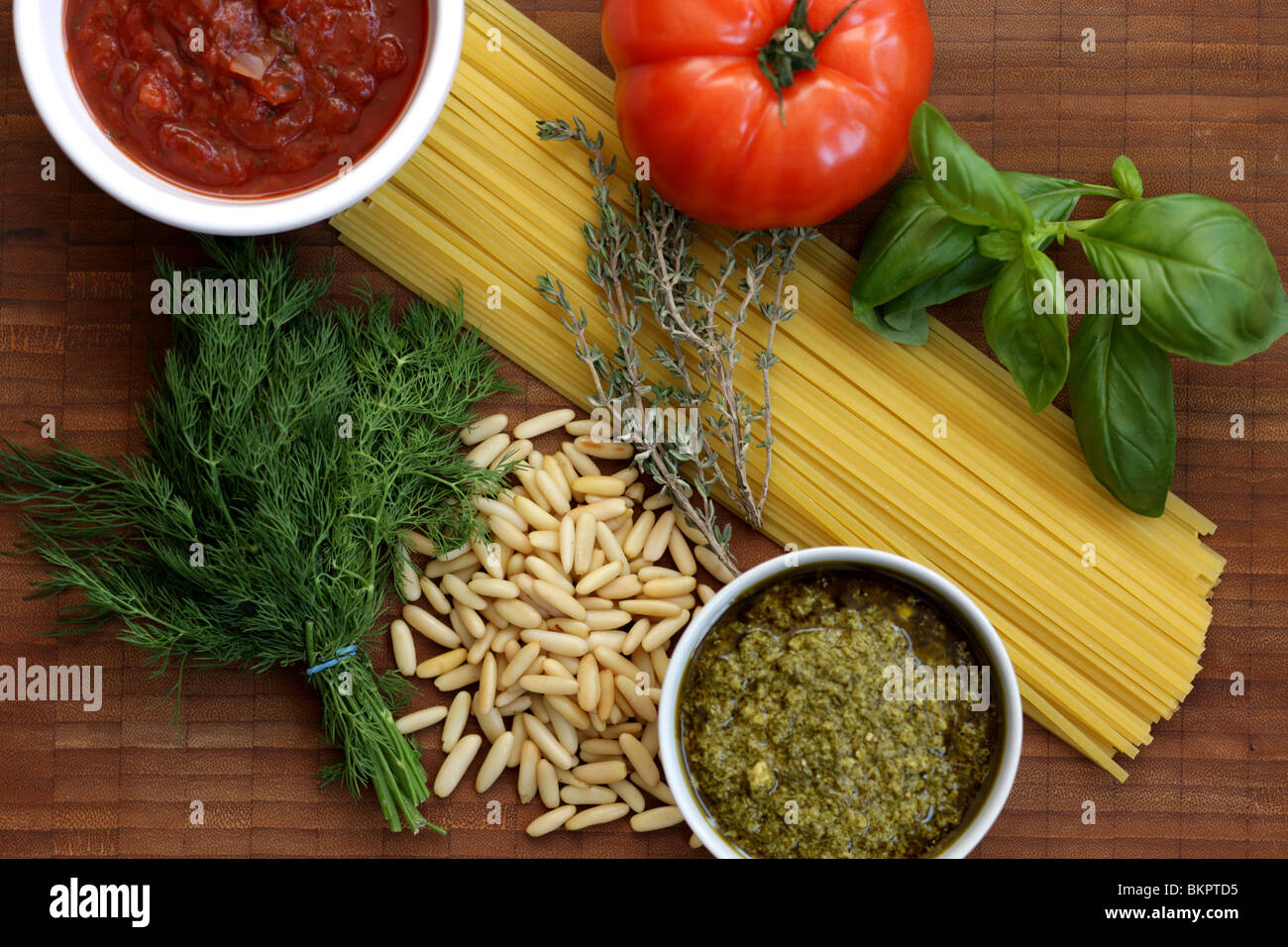 Italian Cooking Ingredients Stock Photo - Alamy