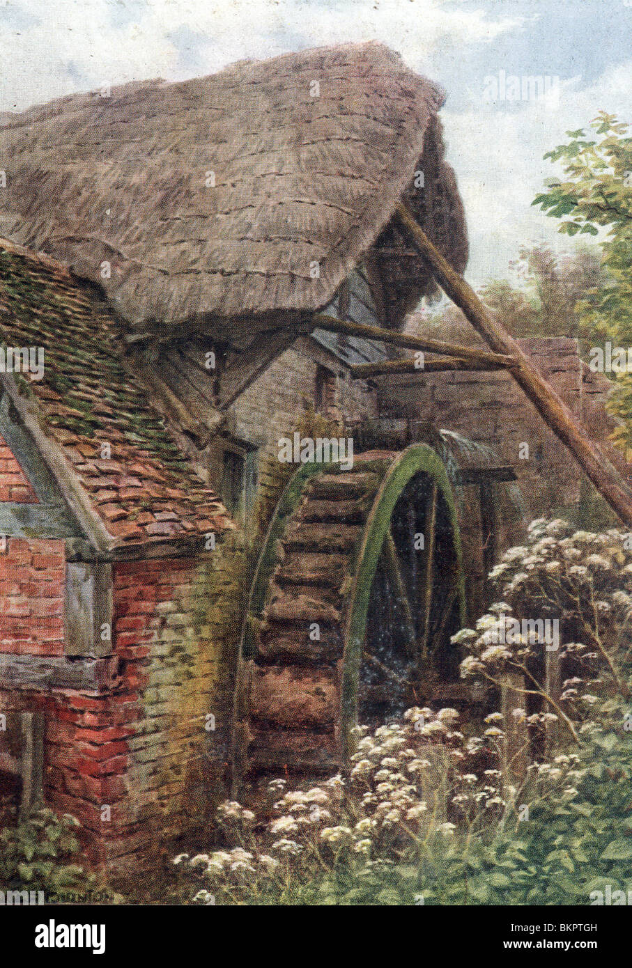 The Mill Wheel, Elmley Castle, Worcester Stock Photo - Alamy