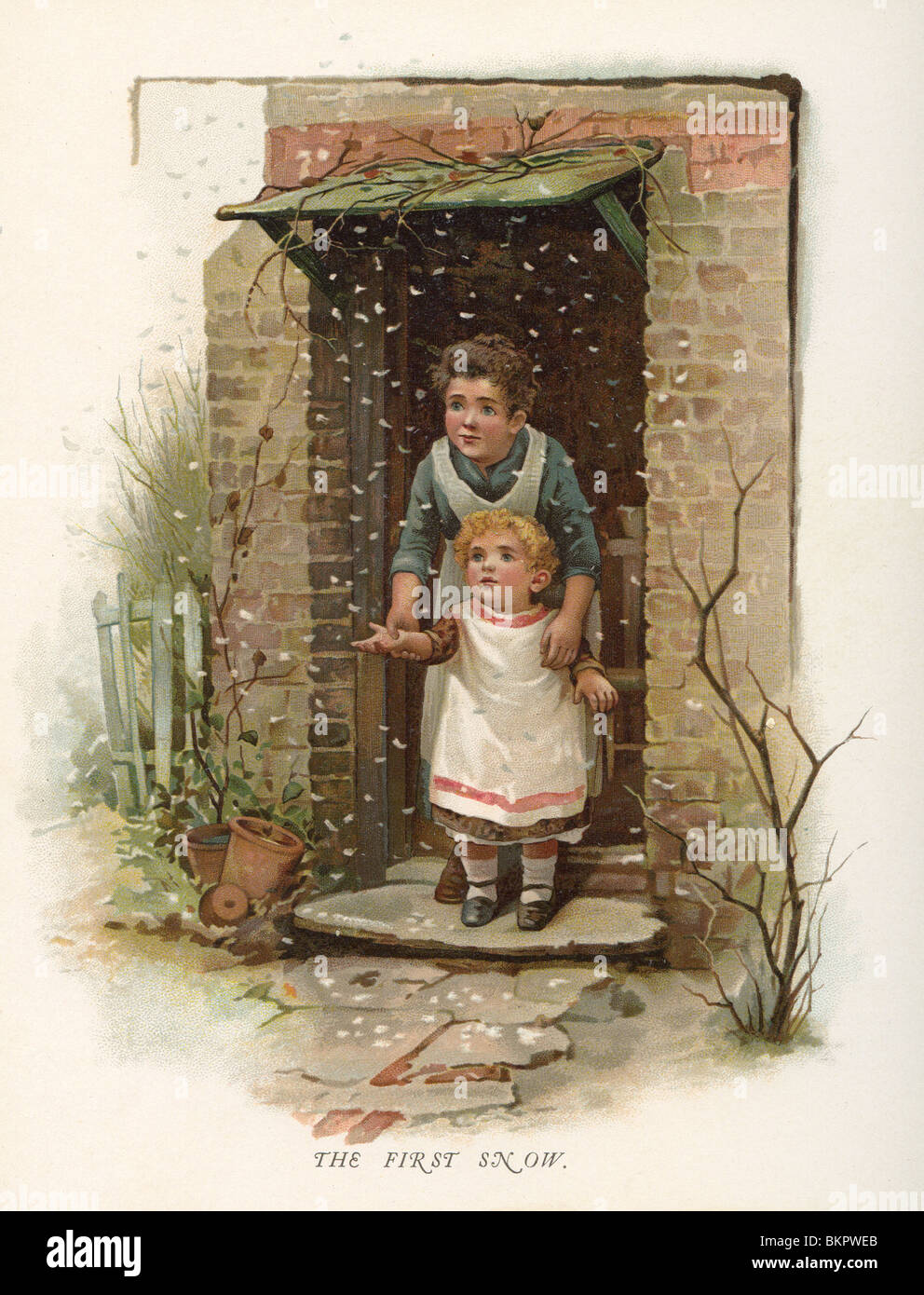 The First Snow Stock Photo - Alamy