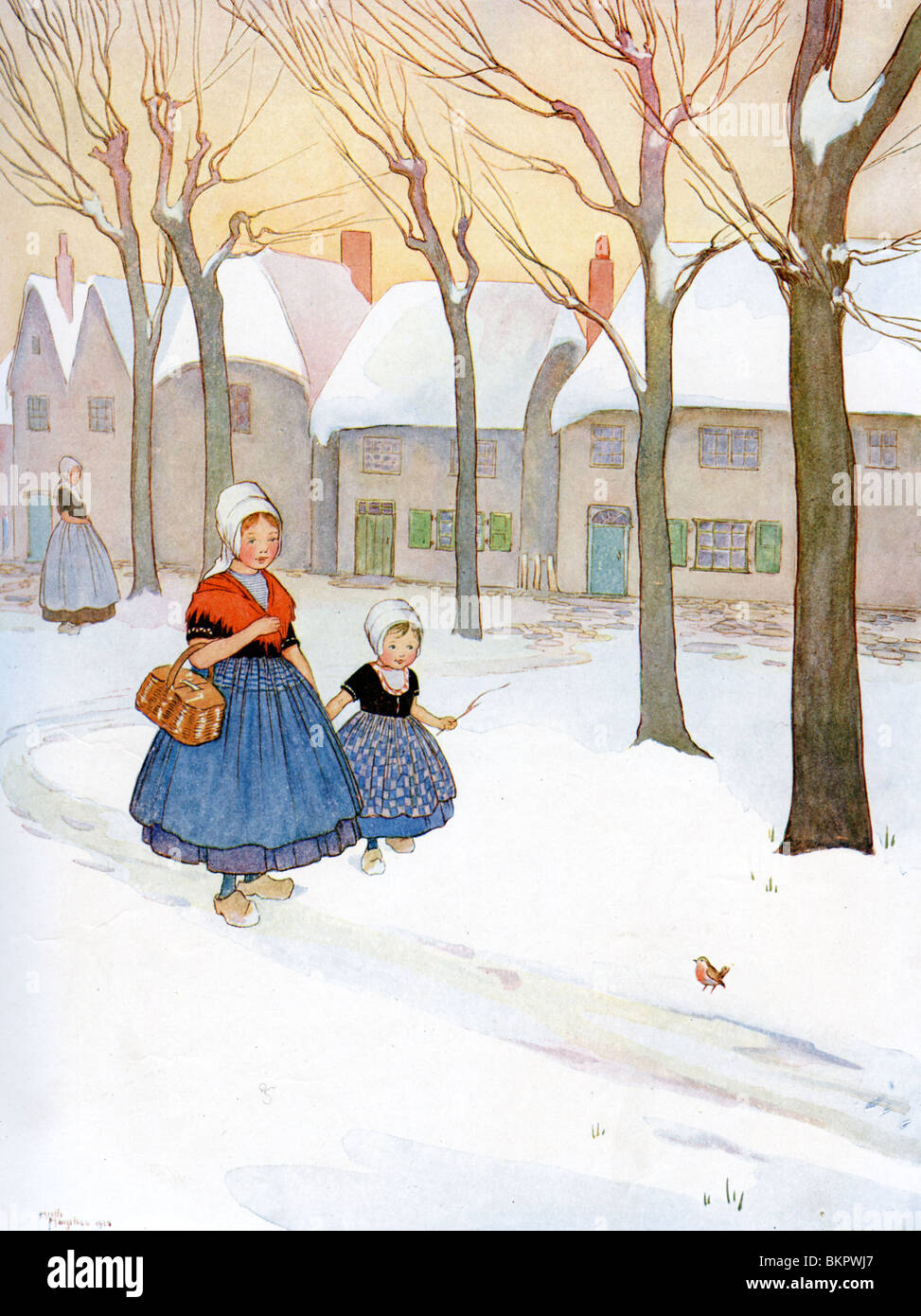 Robin winter scene hi-res stock photography and images - Alamy