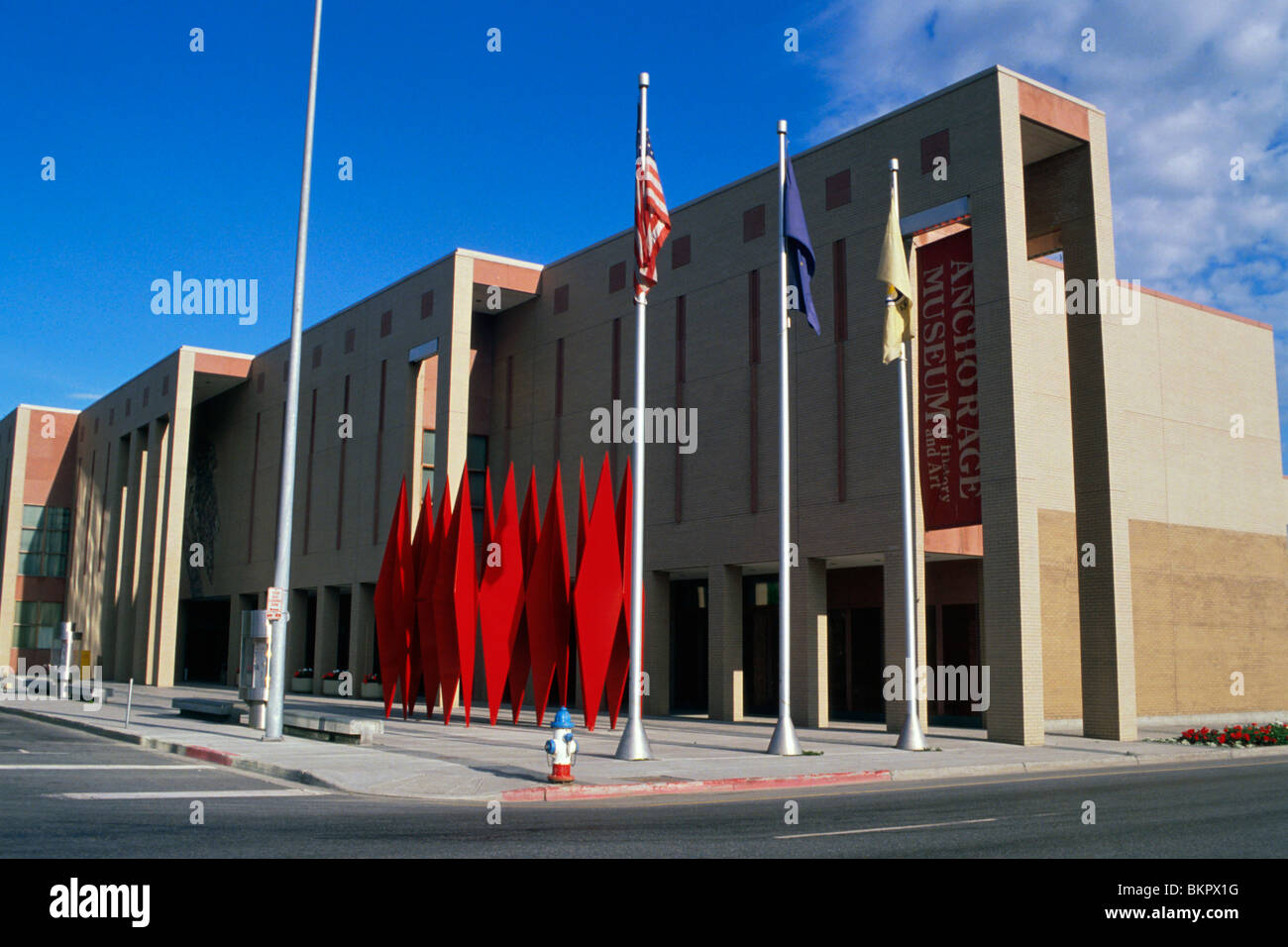 Exterior view of Anchorage Museum of History & Art Anchorage, Alaska ...