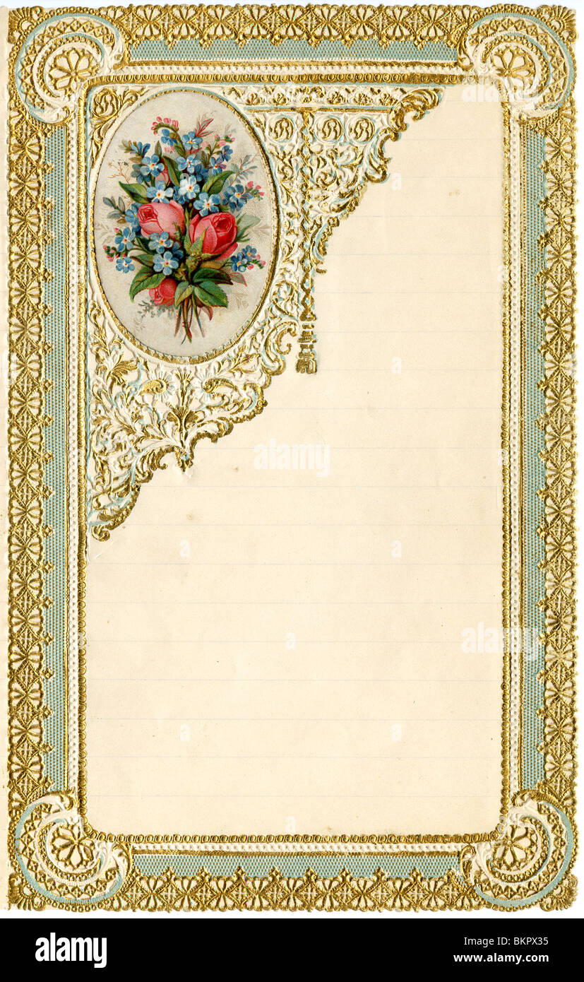 Decorative Writing Paper Stock Photo - Alamy