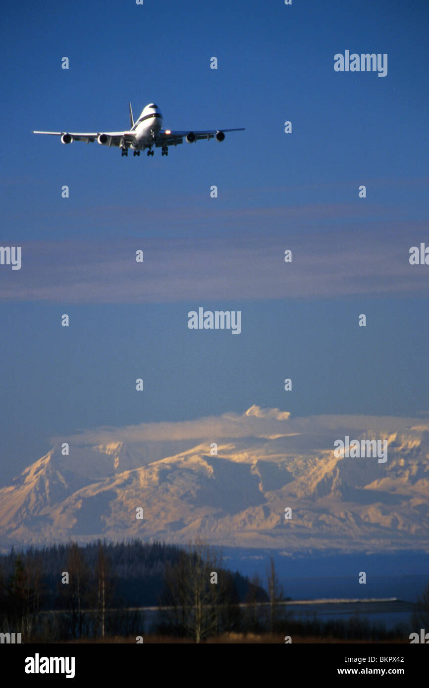 UPS 747 Cargo Jet Anchorage Intl Airport Anchorage SC AK scenic Stock ...