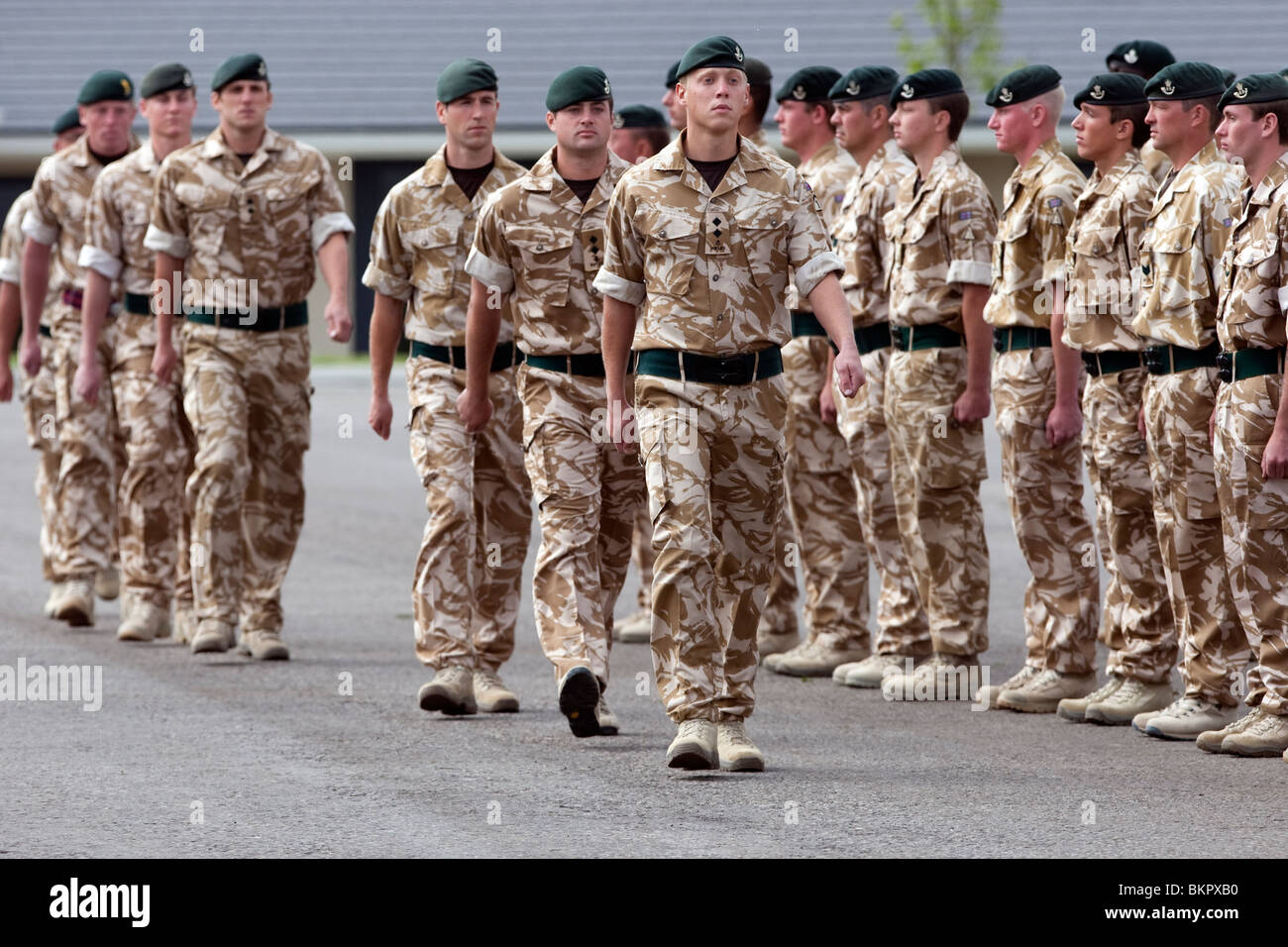 The British Armies 4th Battalion The Rifles on parade at Bulford Camp's ...