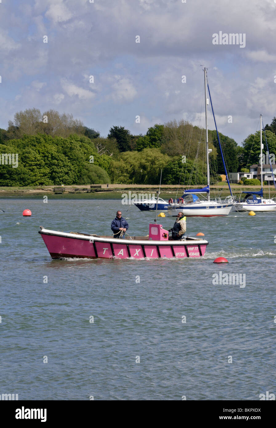 Water Taxi on River Hamble, Hampshire, England Stock Photo - Alamy