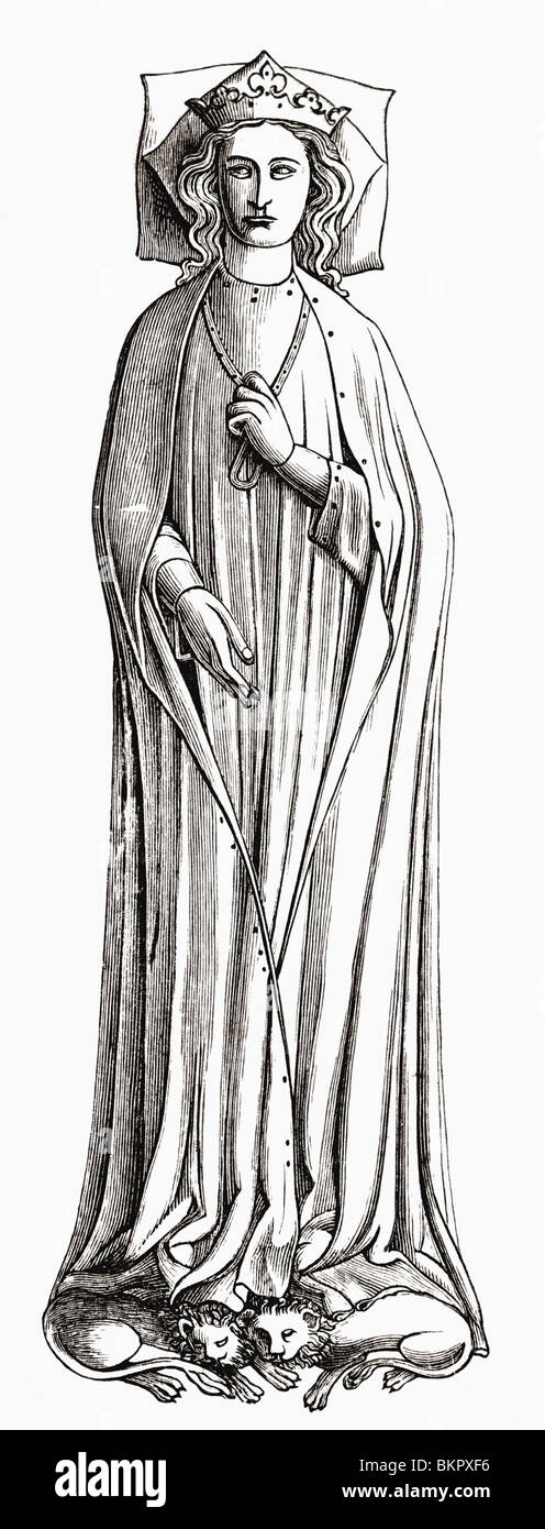 Eleanor of Castile, 1241 to 1290. First queen consort of Edward I of ...