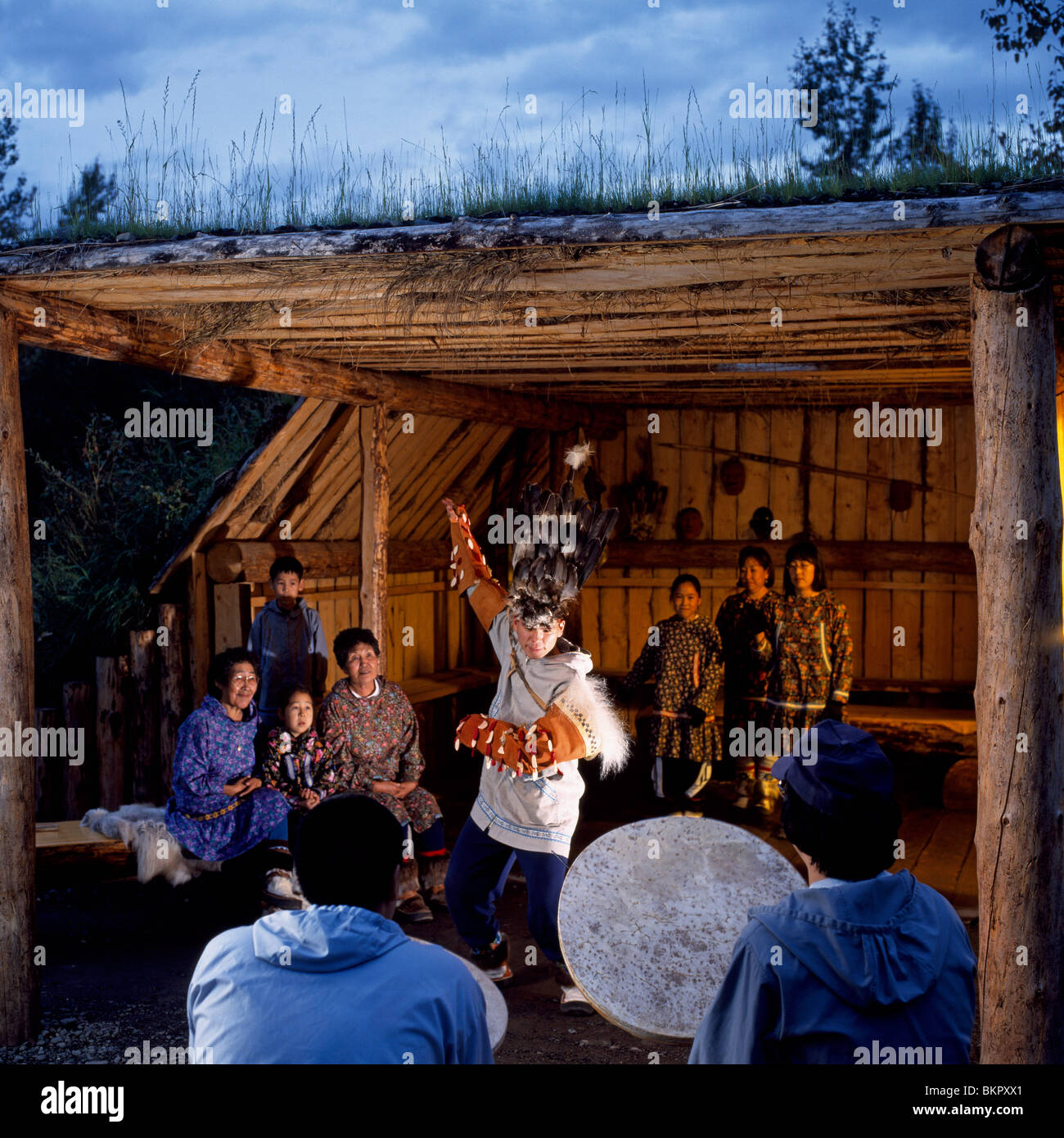 Male Native Inupiat Dancer Performs @ Community House AK Native ...