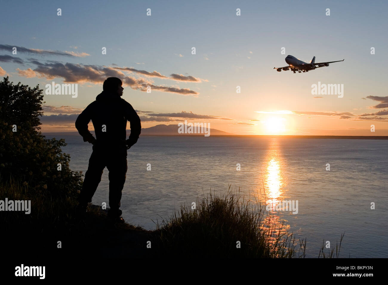 Flying over water inlet hi-res stock photography and images - Alamy