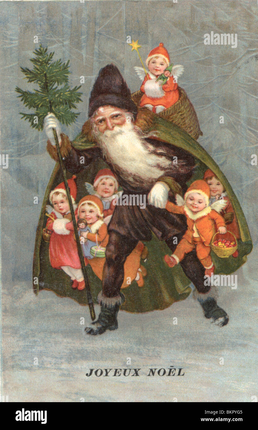 Father christmas illustration hi-res stock photography and images - Alamy