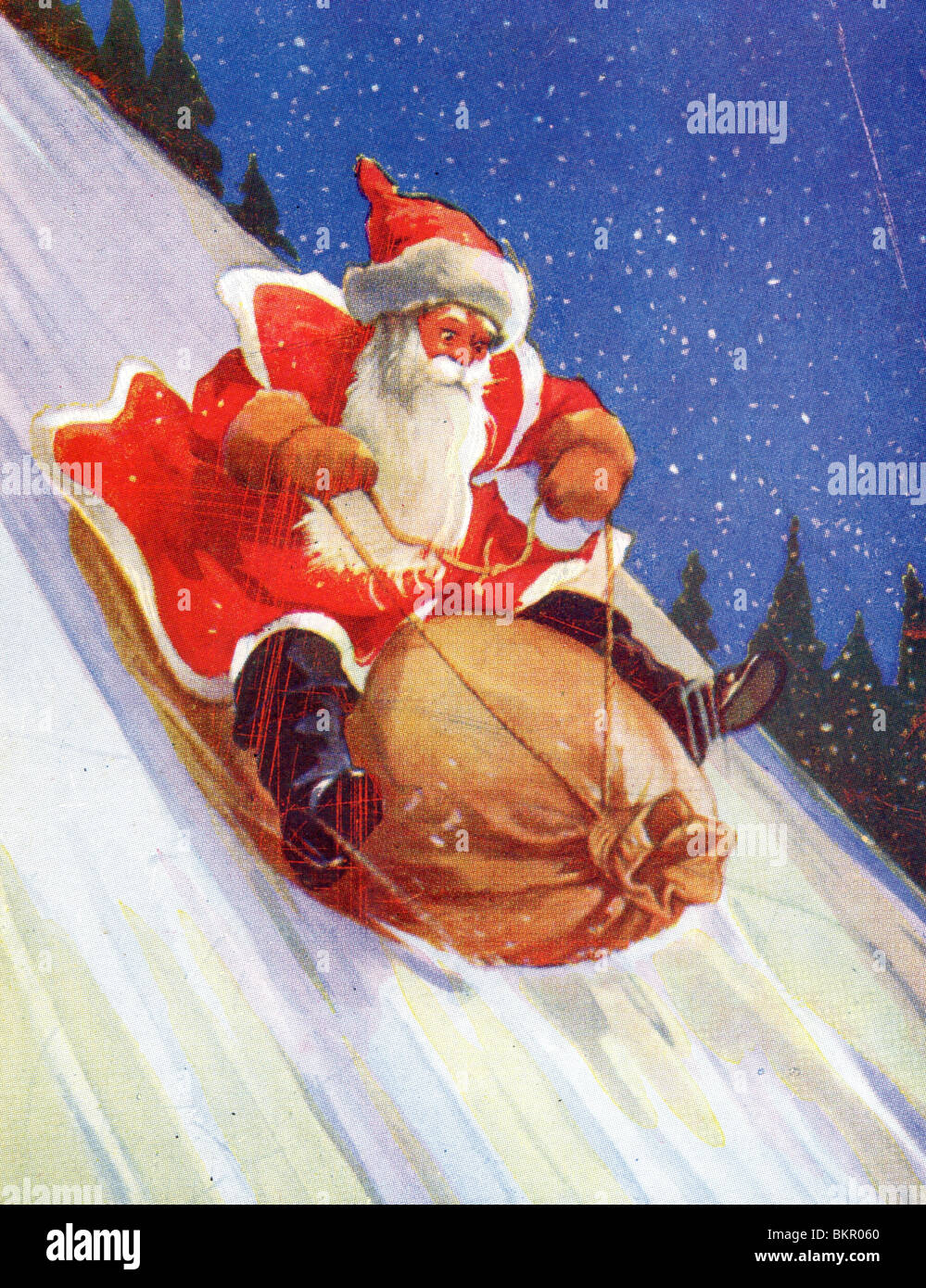 Santa sleigh hi-res stock photography and images - Alamy