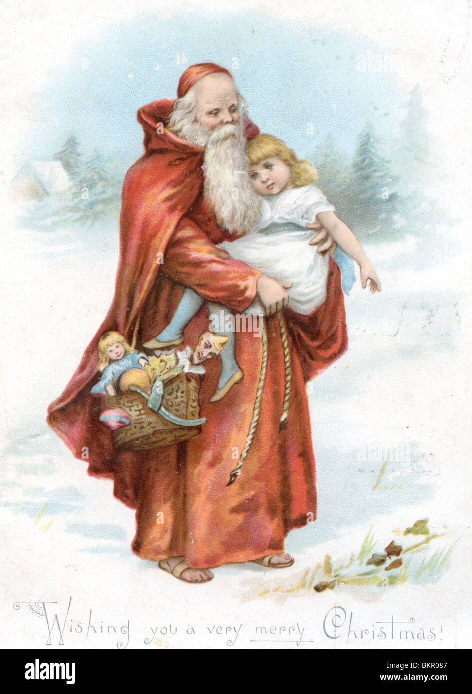 Father christmas in old Cut Out Stock Images & Pictures - Alamy