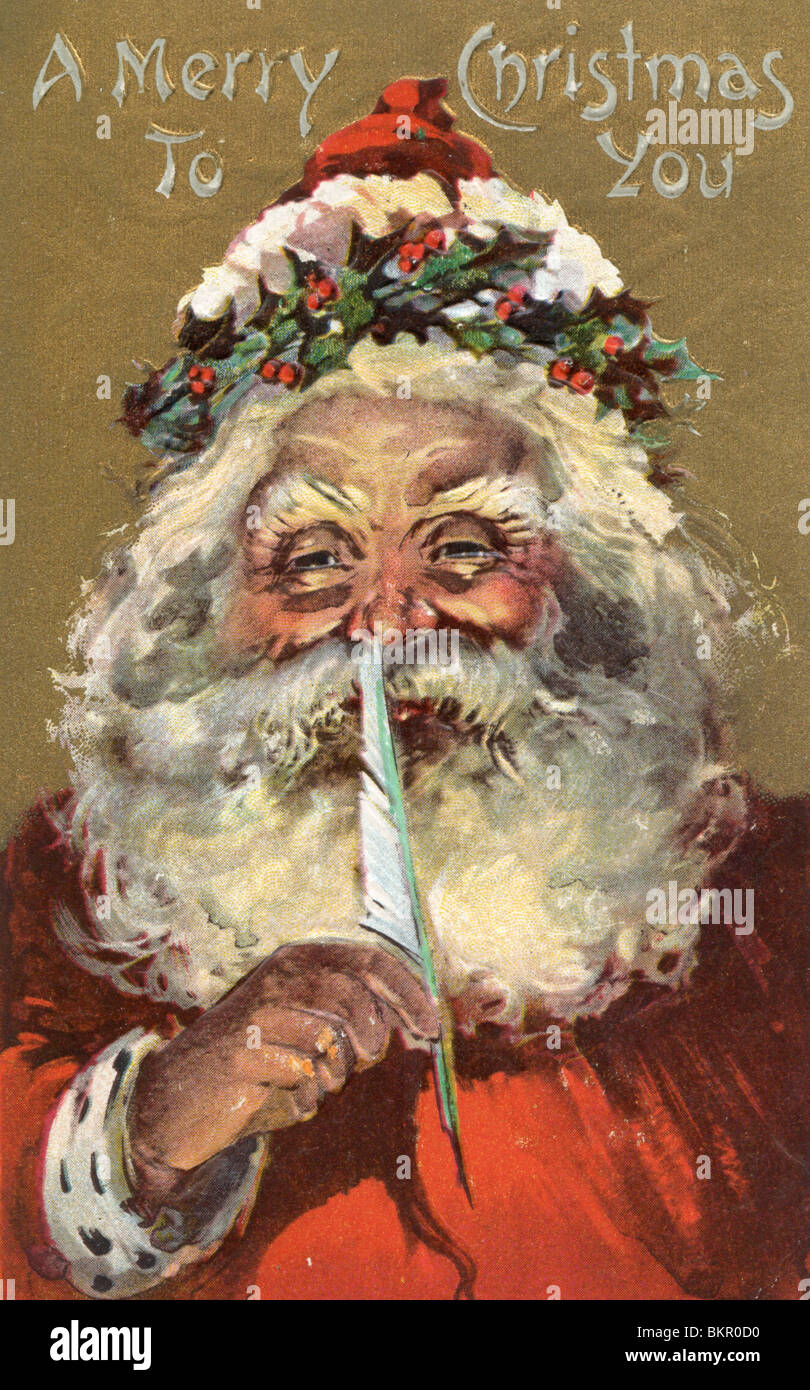 Father christmas and drawing hi-res stock photography and images - Alamy