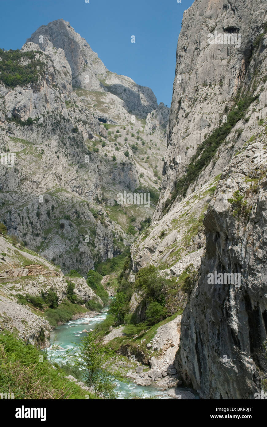 The Cares Gorge, Central Massif, Picos de Europa, Spain Stock Photo - Alamy