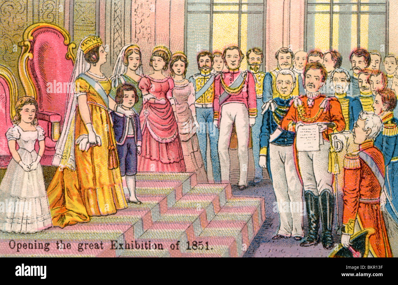 Opening the Great Exhibition of 1851 - Queen Victoria Stock Photo - Alamy