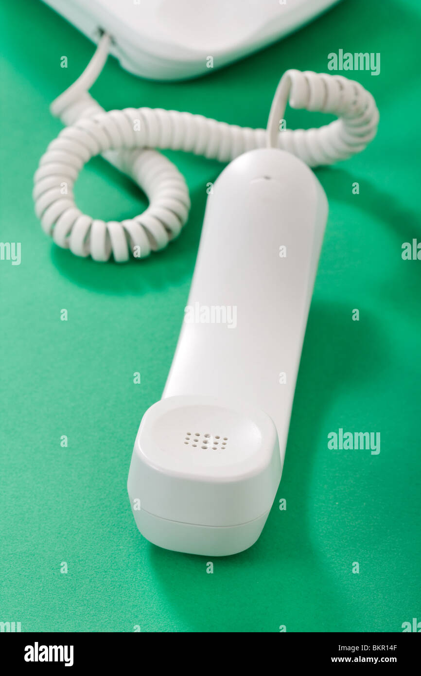 Telephone white hi-res stock photography and images - Alamy