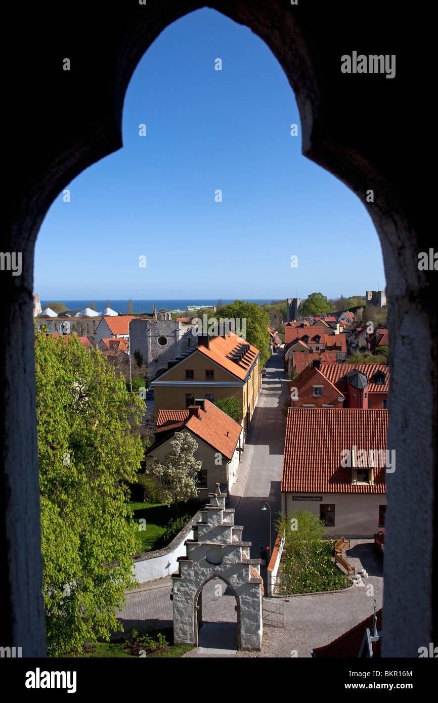 Sweden, Island of Gotland, Visby. Visby Cathedral, dedicated to Saint ...