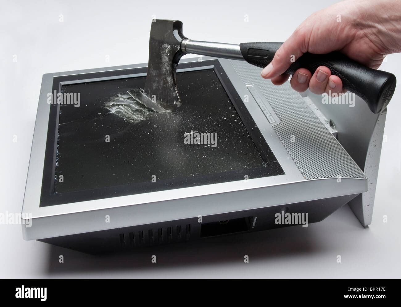 Smashed Tv Screen High Resolution Stock Photography and Images - Alamy