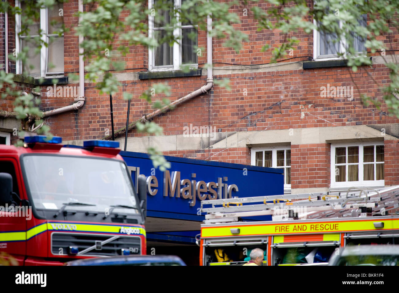 The Majestic Hotel fire, Harrogate, North Yorkshire, May 2010 Stock ...