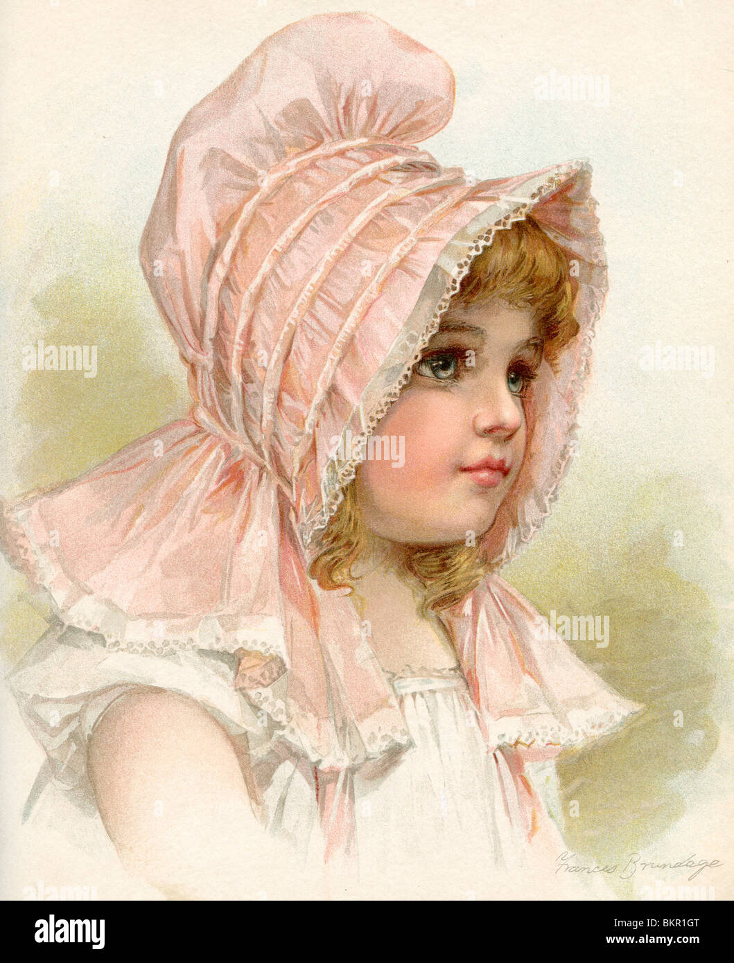 Girls wearing old fashioned bonnets hi-res stock photography and images ...